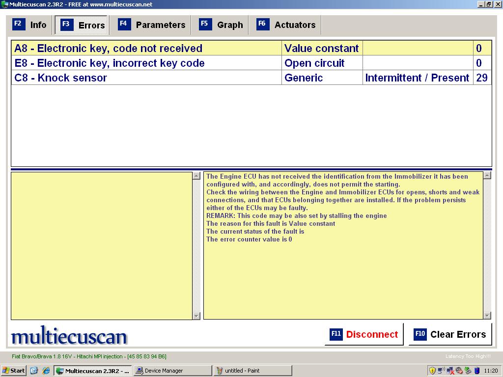 ecu_error | The FIAT Forum